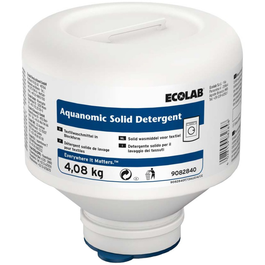 ECOLAB Aquanomic Solid Detergent Waschmittel, 1 Karton = 4 x 4,08 kg ...
