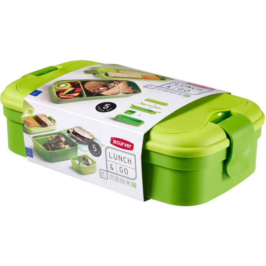 CURVER LUNCH & GO Lunchbox inklusive Besteck, Farbe: grün online kaufen ...