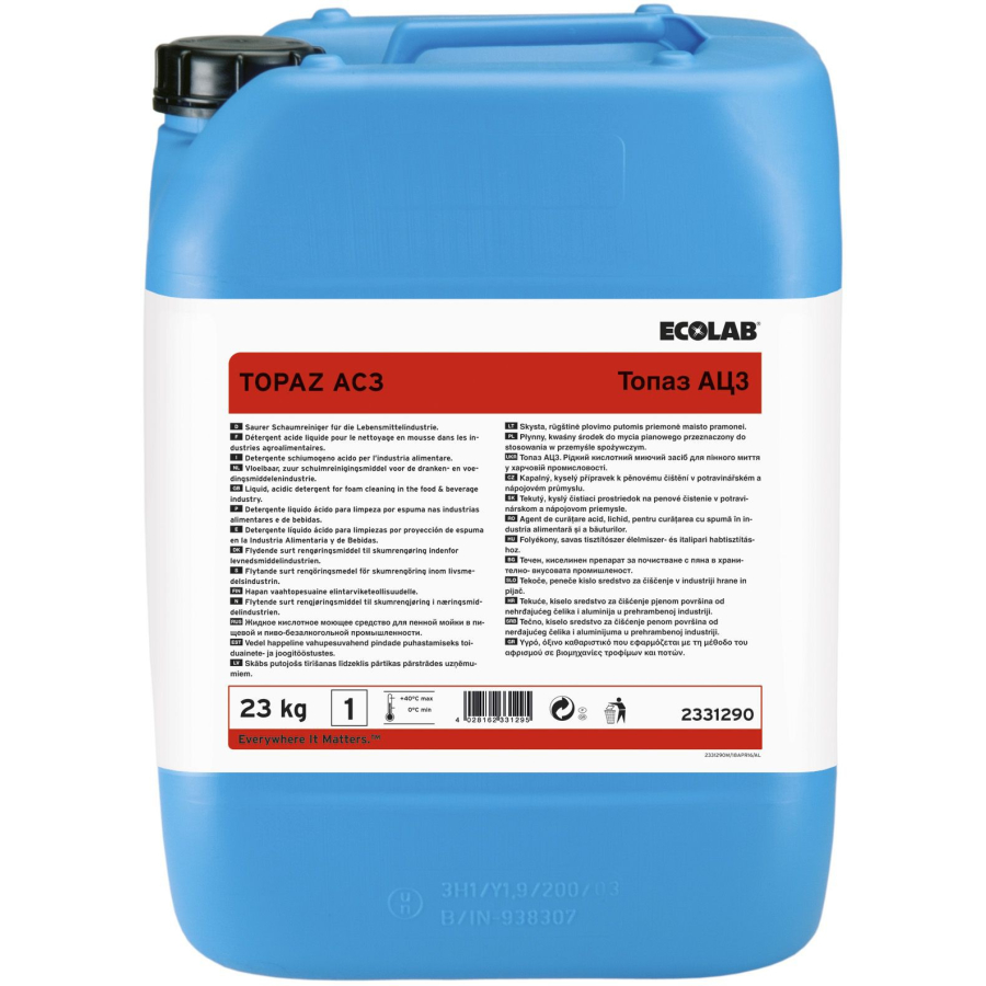 ECOLAB Topaz AC3 Schaumreiniger, 23 kg - Kanister online kaufen | hygi.de