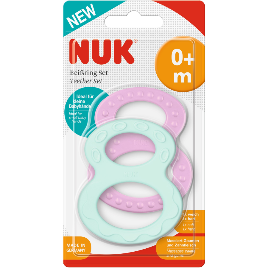 NUK 8er-Beißring, 1 Packung = 2 Stück, farbig sortiert online kaufen ...