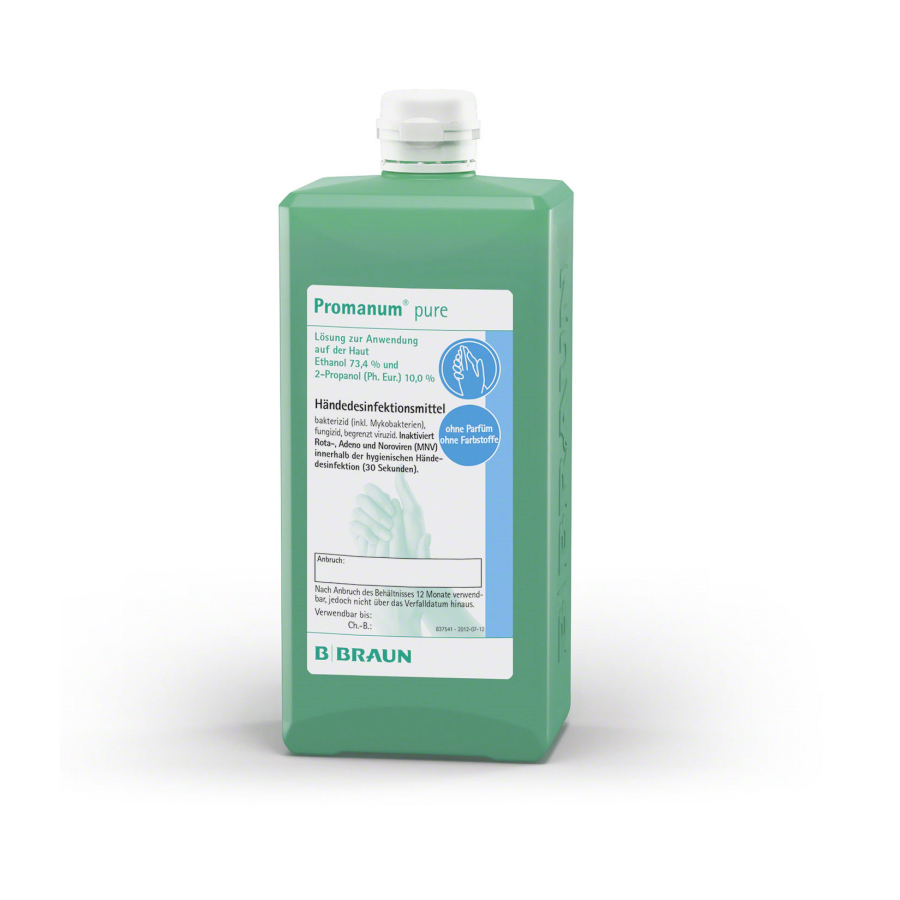 B. Braun Promanum® pure Händedesinfektionsmittel, 1000 ml - Flasche ...