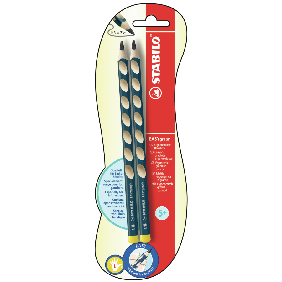 STABILO® Easygraph Bleistift, Linkshänder, 1 Packung = 2 Stück, HB ...