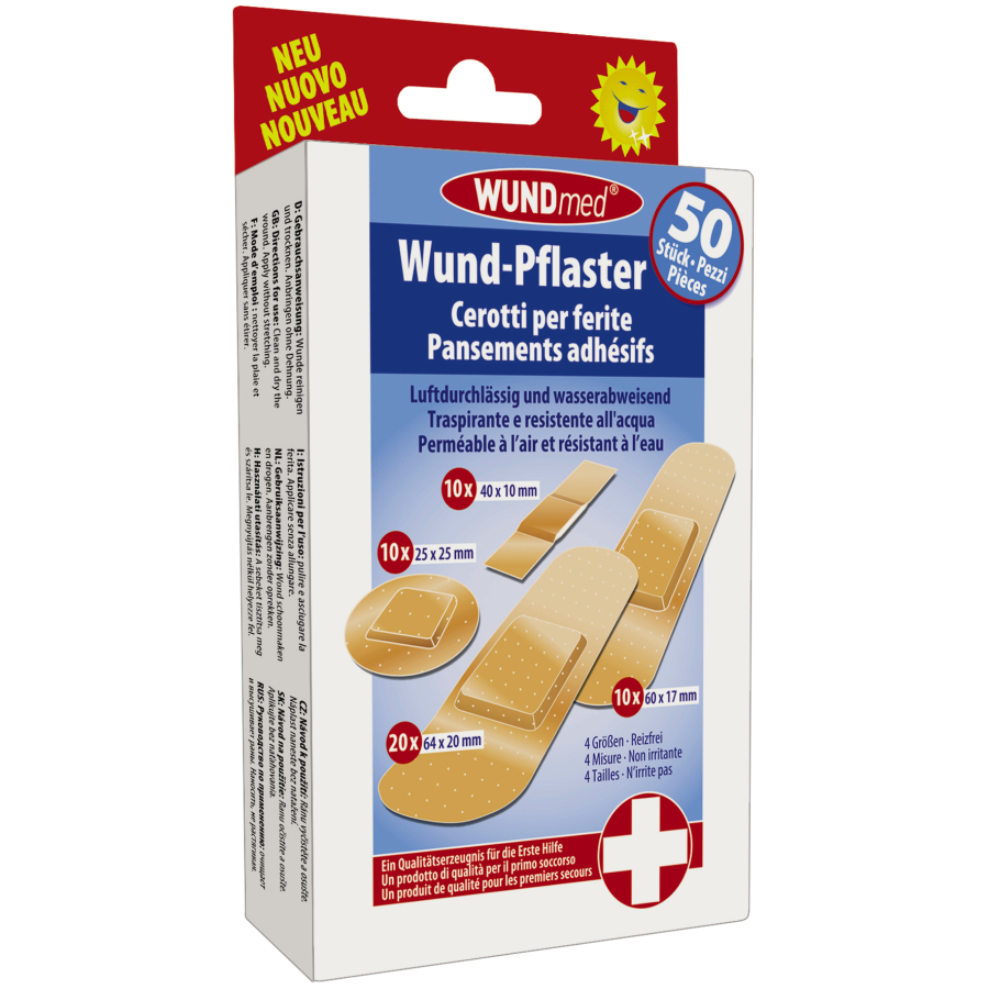 WUNDmed® Wundversorgung Wund-Pflaster, 1 Packung = 50 Stück online ...