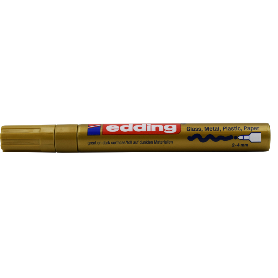 edding® 750 Lack-Permanentmarker, 1 Stück, 2-4 mm, gold online kaufen ...
