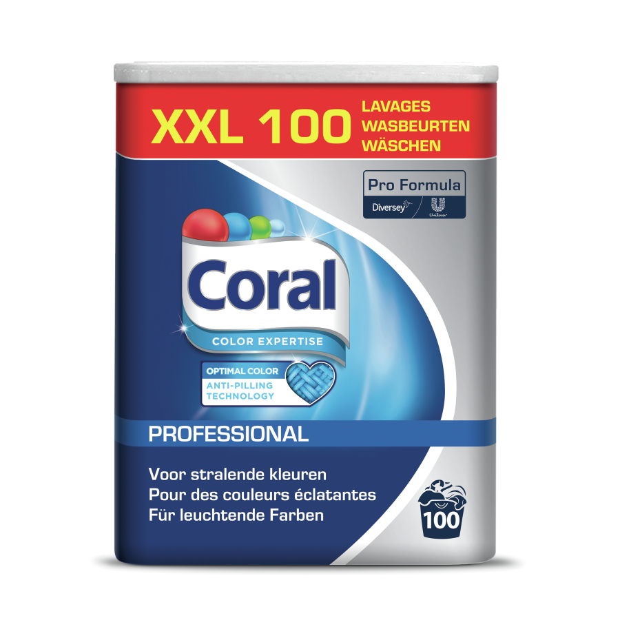 Coral Professional Optimal Color Waschmittel, 6,25 kg - Trommel für ca ...