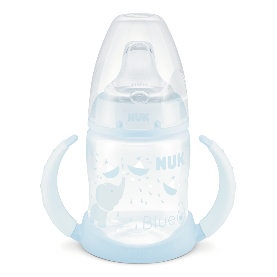 NUK Baby Blue First Choice Trinklernflasche, mit Griff, Füllmenge: 150 ...