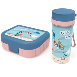 Rotho Lunchbox MEMORY KIDS Set, 2-teilig Design: Explorer Mädchen ...