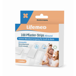 Lifemed® Allround 4 Größen Pflaster-Strips, halbtransparent 1 Packung ...