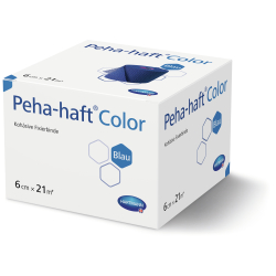 Peha-haft® Fixierbinde 6 cm x 21 m gedehnt, selbsthaftend, blau 1 ...