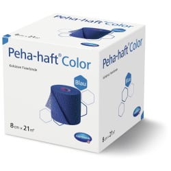 Peha-haft® Fixierbinde 8 cm x 21 m gedehnt, selbsthaftend, blau 1 ...