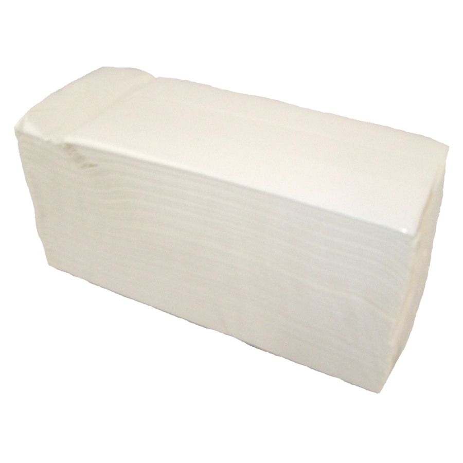 Papierhandtuch, 21 x 24 cm, 2-lagig, weiß, 1 Karton = 3750 Tücher ...