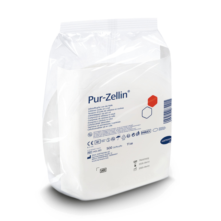 Pur-Zellin® Zelltupfer 4 x 5 cm, gebrauchsfertig, steril 1 Rolle = 500 ...