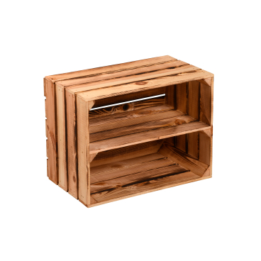 Kesper Holzkisten Regal, Kiefer, geflammt Maße (B x L x H): 47 x 36 cm ...