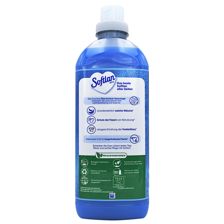 Softlan Ultra Weichspüler 1 Liter - Flasche, 40 Waschladungen, Windfrisch