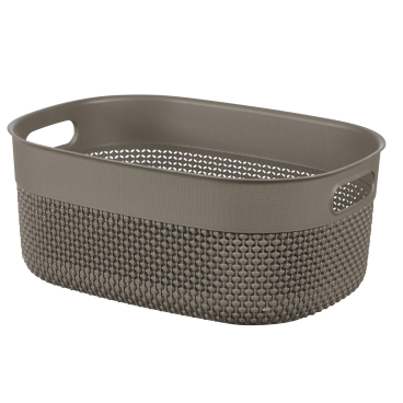 CURVER FILO RECYCLING Aufbewahrungskorb, 12 Liter Farbe: cappuccino ...