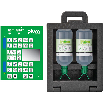 Plum Augendusche Notfallstation, Augenspüllösung, iBox2 DUO 1 mobile ...