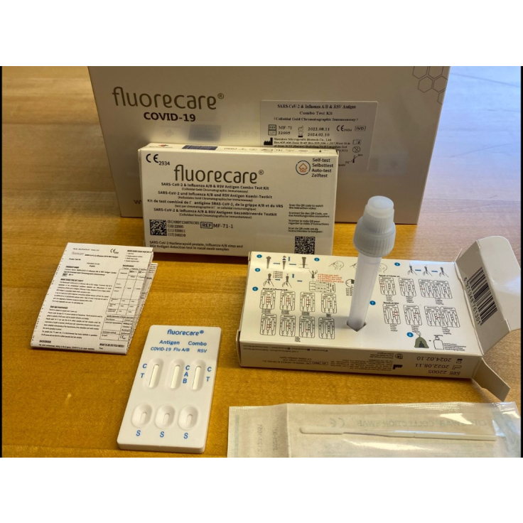 Fluorecare Corona Influenza A/B RSV Antigen Combo Test Kit 4in1 1 ...