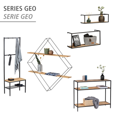 WENKO Konsolenregal Geo, 3 Ablageböden, 100 x 80 x 35 cm 1 Stück kaufen