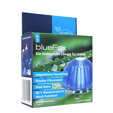 blueFox Urinal Bio-Kapsel & Sanitärreiniger Set, 3-teilig 2 x blueFox1 Bio-Urinalkapsel + 1 x ...