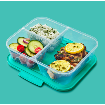 Sistema Lunchbox Meal Prep, 5-teilig 1 Set = 5 x 1,9 Liter - Dosen, 3 ...