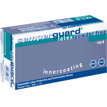 Semperguard® Einmalhandschuhe, Latex IC "Innercoated" 1 Palette = 630 Packungen à 100 Stück ...