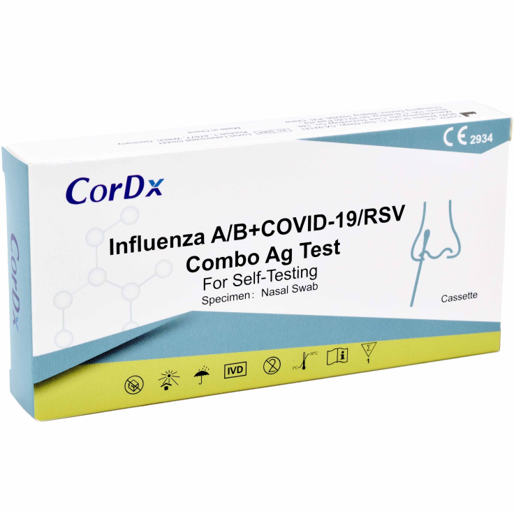 CorDx 4in1 Corona, Influenza A/B, RSV Combo Antigen Schnelltest 1 ...