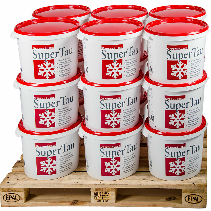 SuperTau Auftaugranulat, Streumittel, Enteiser 1 Palette = 18 x 25 kg ...
