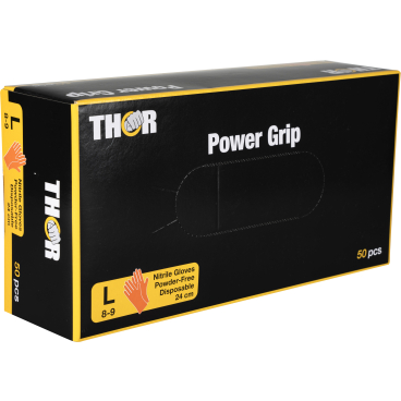 ABENA® Thor Power Grip Einmalhandschuhe, orange 1 Packung = 50 Stück ...