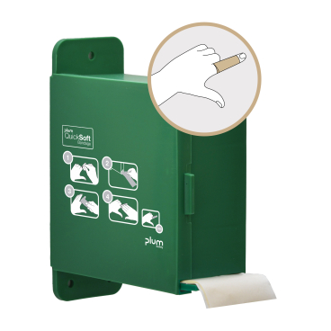 Plum QuickSoft Bandage Wandspender 1 Spender mit Verbandsrolle, Maße: 5 ...