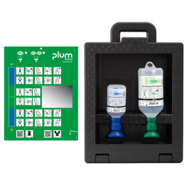 Plum Augendusche Notfallstation iBox2 1 mobile Wandbox = 0,2 Liter pH ...