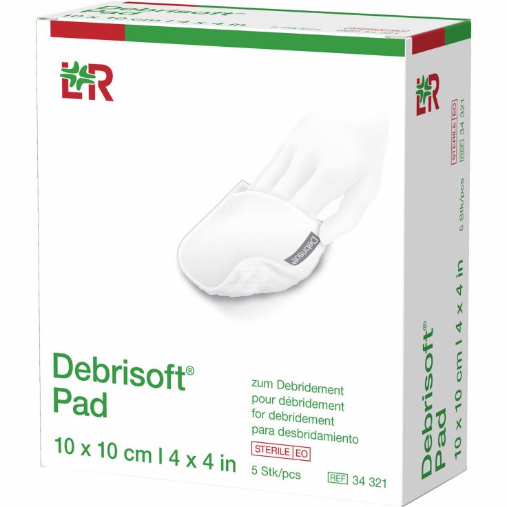 Debrisoft® Debridement Pad mit Grifftasche, steril, 10 x 10 cm 1 ...