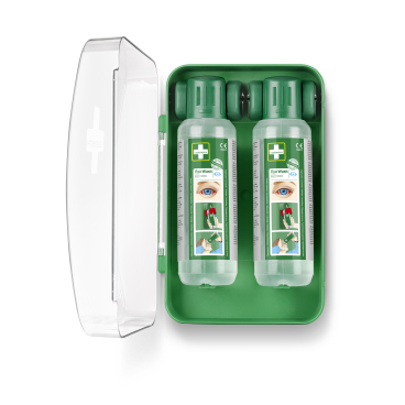 Cederroth Augendusche Wandhalter Eye-Wash-Cabinet 1 Koffer = 2 x 500 ml ...